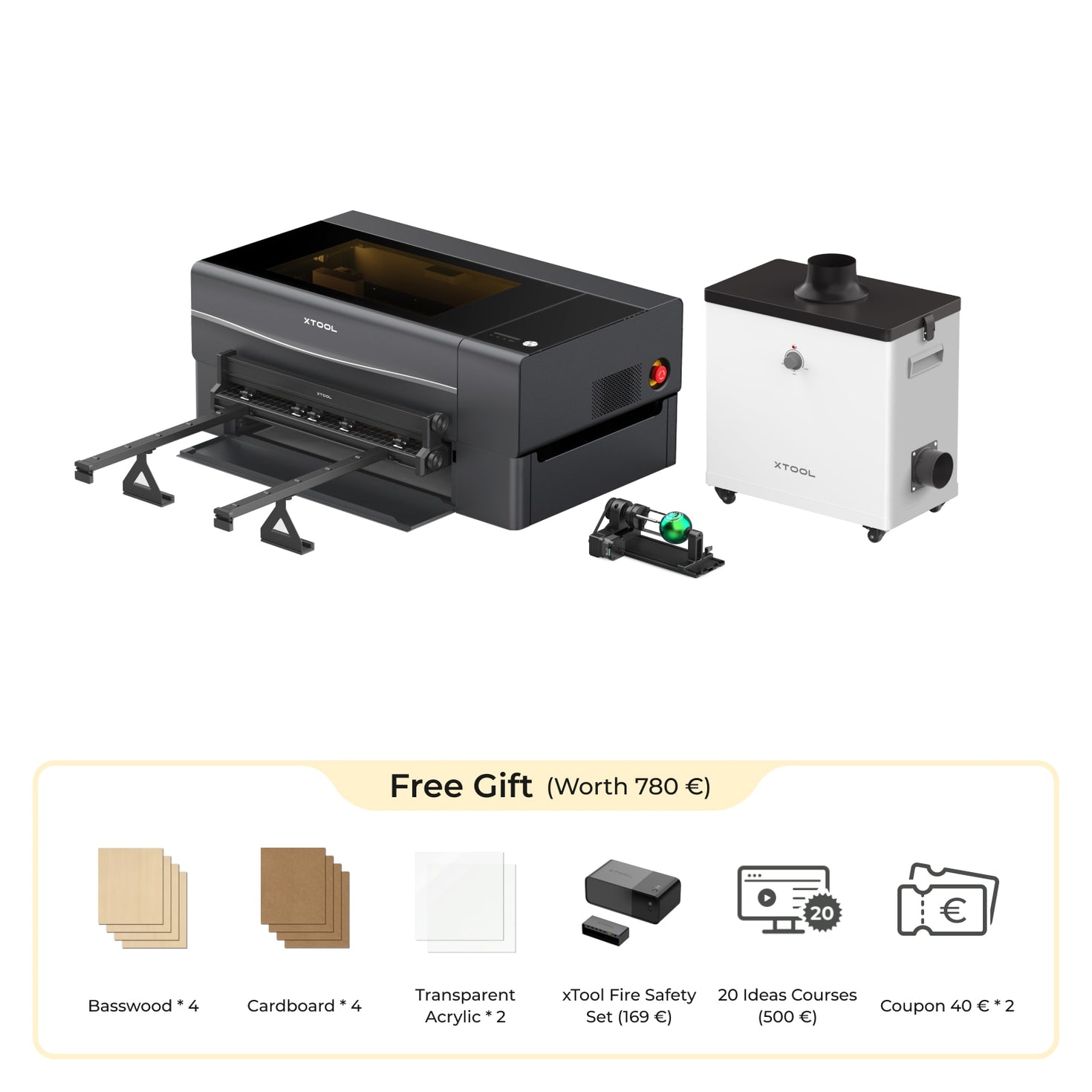 xTool P2 Versatile and Smart Desktop 55W CO2 Laser Cutter