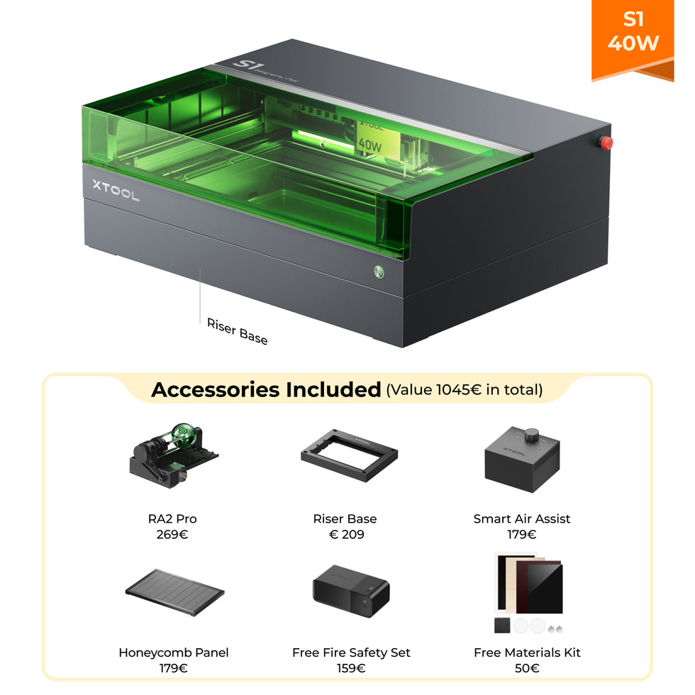 xTool S1 Enclosed Diode Laser Cutter