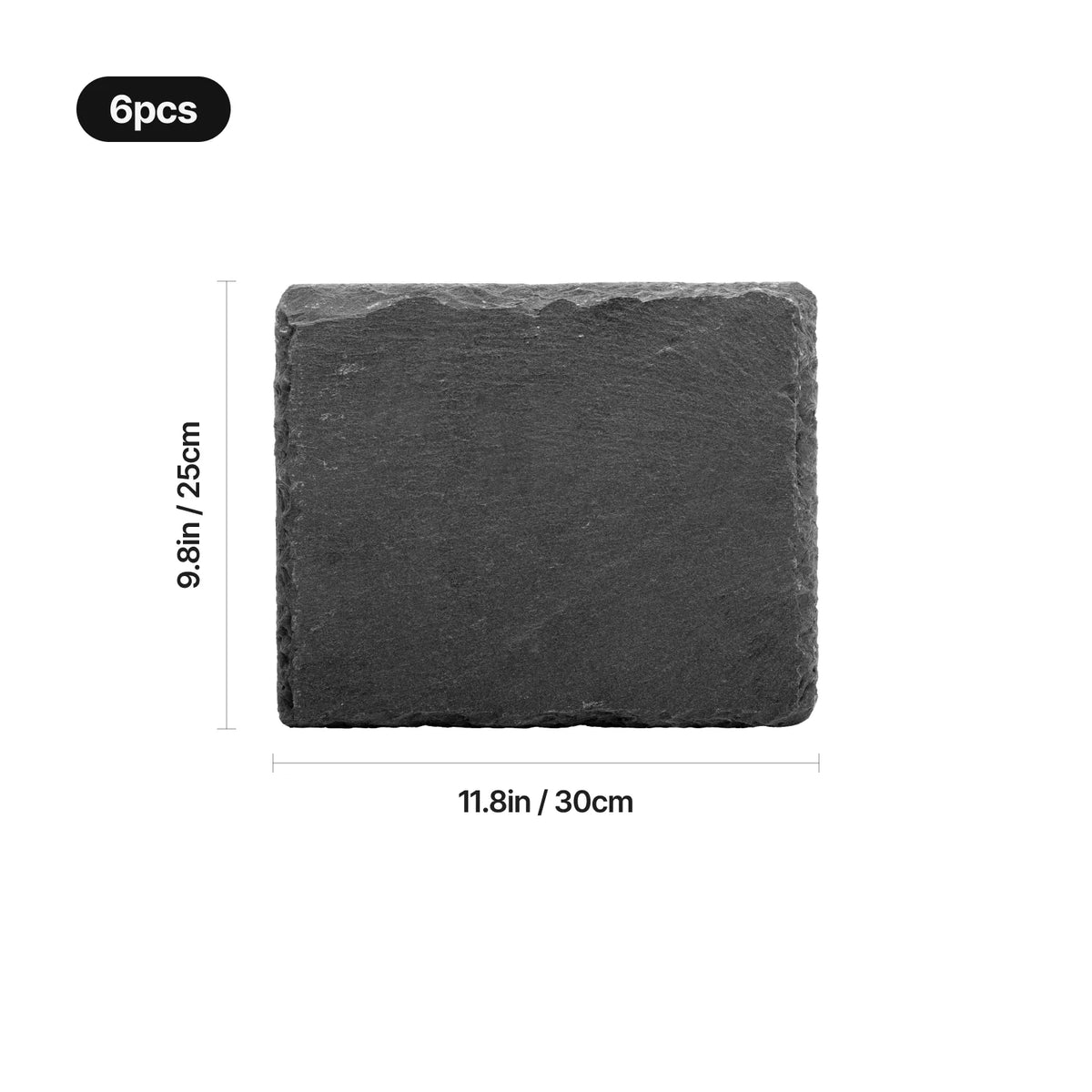 Rectangular Blank Rock Slate (6pcs)
